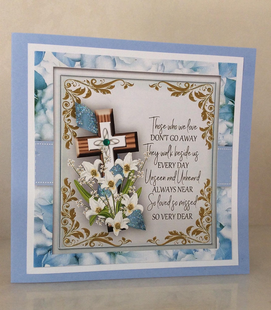 Luxury Handmade Sympathy Card Traditional Sympathy Card - Etsy