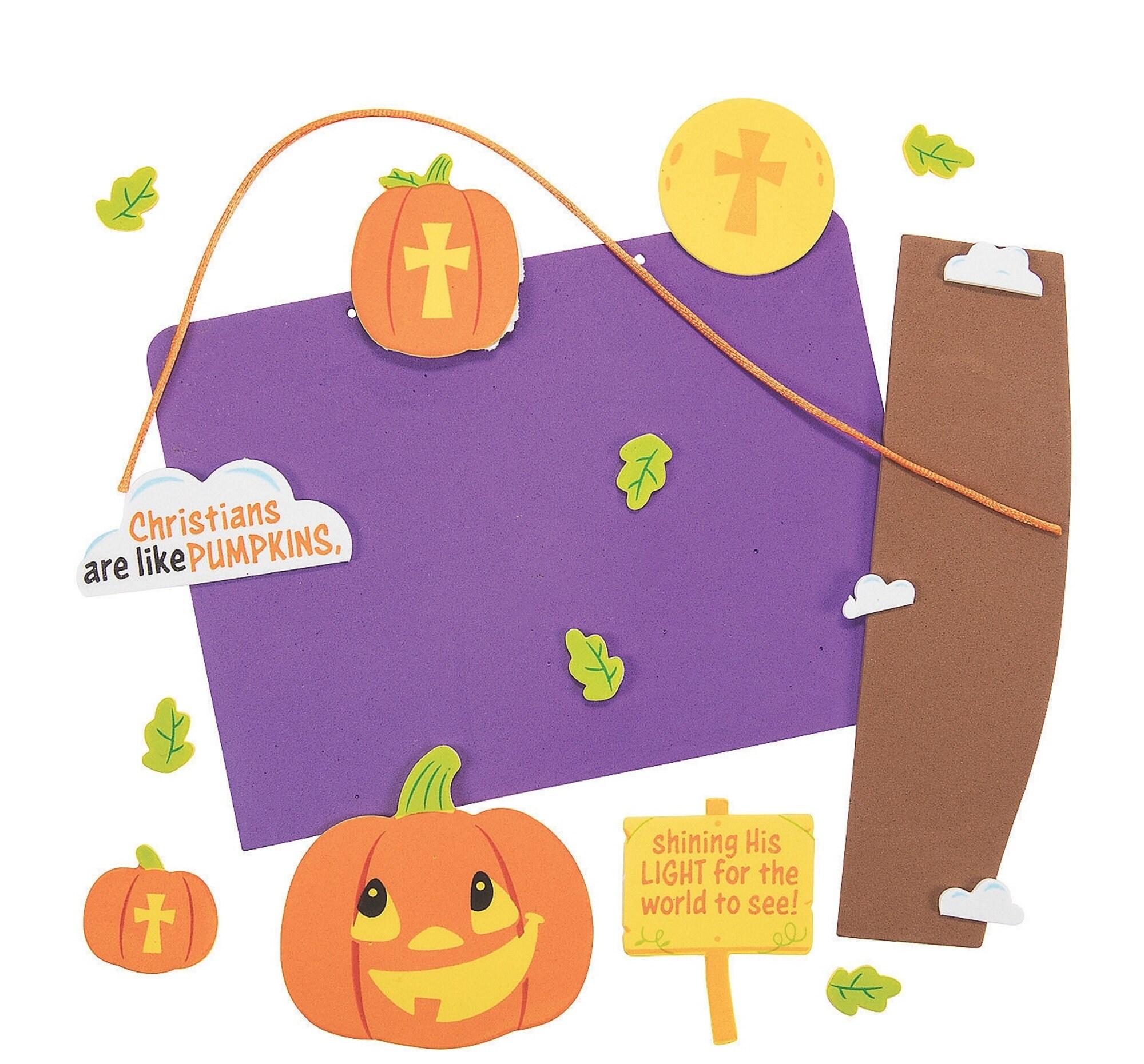 Halloween Christian Religious Hanging Sign Craft Kits Set - 6 Kits ...