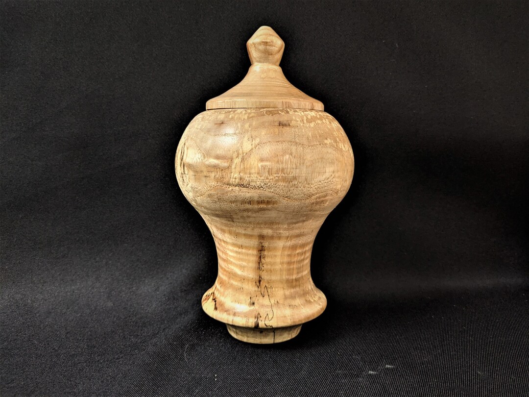 Spalted Hickory Finial Medium - Etsy