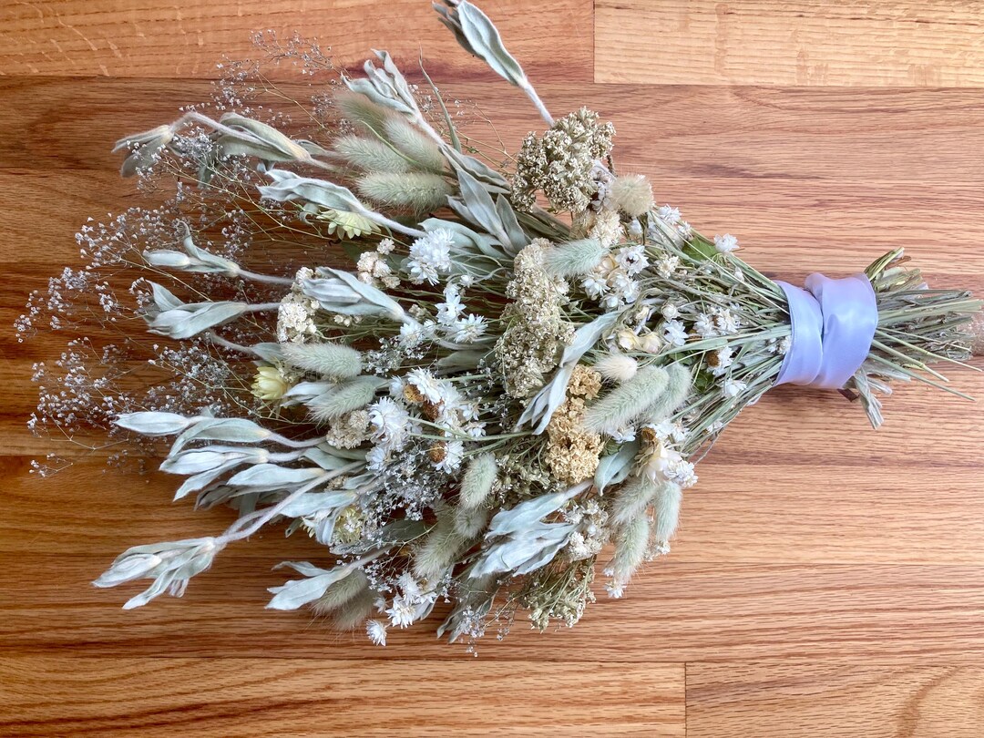 Floral Broom in Whites, Two Sizes Available, Besom Stick for Good ...