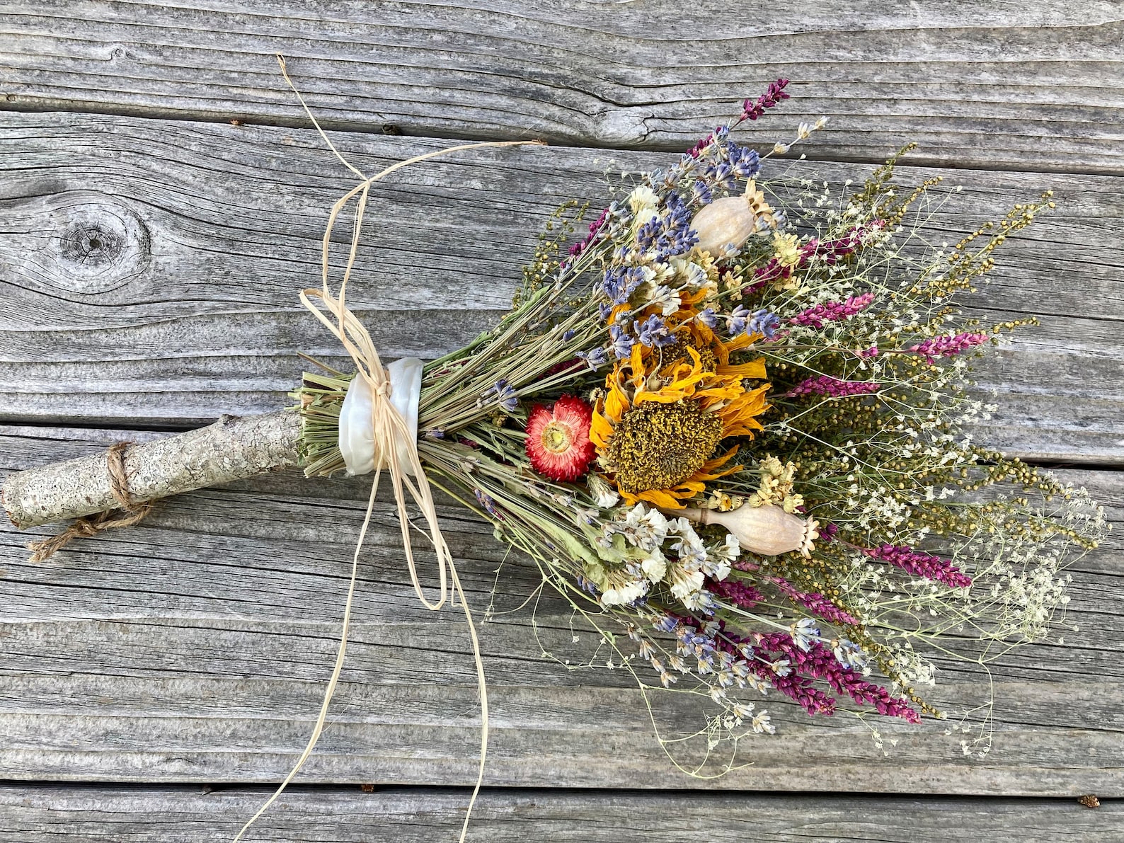 Small Floral Broom, 16 In, Witch's Besom Stick, Fall Decor, Custom ...