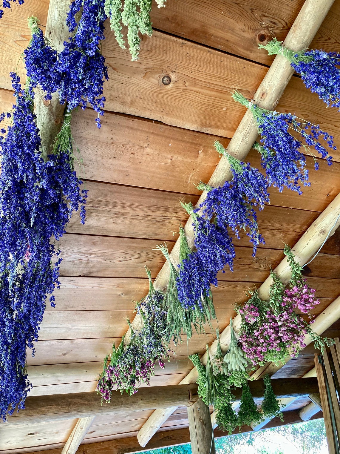 Double Floral Broom, 48 In, Wedding Besom Stick, Fall Decor, for Good ...