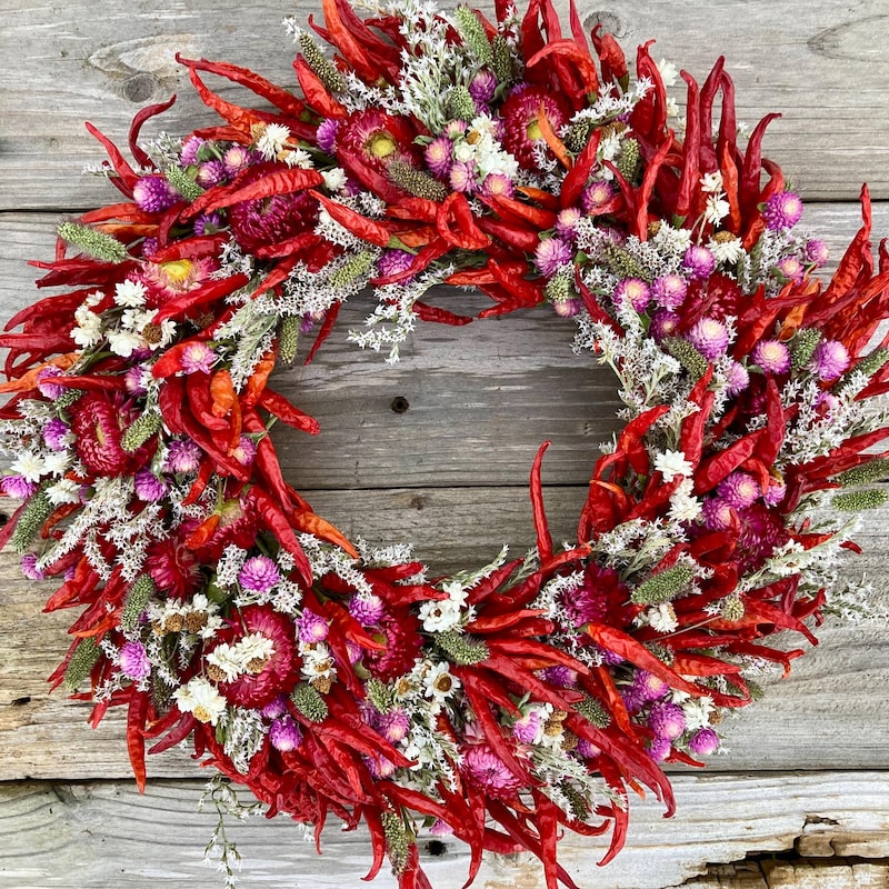 Southwest Chili Wreaths - Etsy