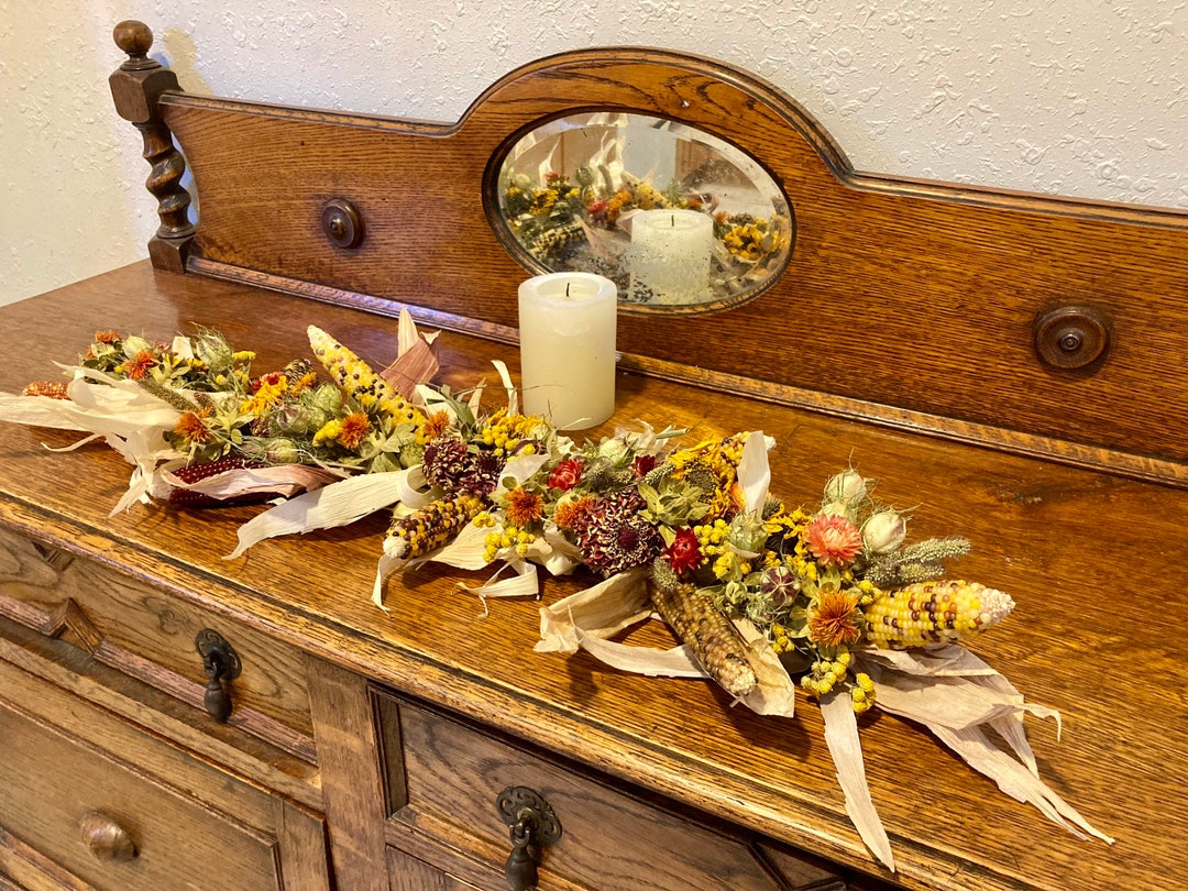 Corn Garland, Table Centerpiece, Fall Decoration, Thanksgiving Decor ...