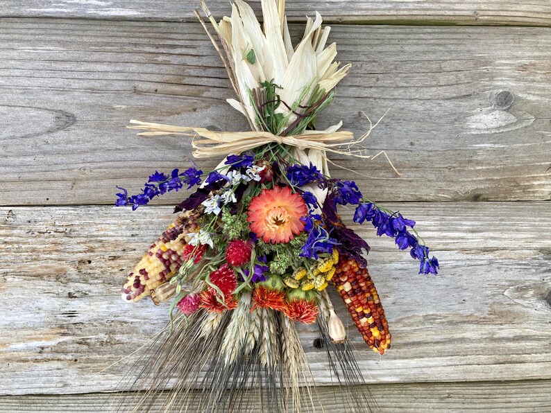 Corn and Wheat Garland—fall Door or Table Decoration, Host and ...