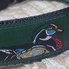 Handmade Duck Collar. Coco Collar. Green and Brown Jacquard Ribbon. for ...