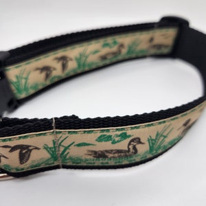 Handmade Duck Collar. Coco Collar. Green and Brown Jacquard Ribbon. for ...