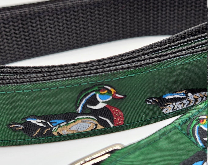 Handmade Duck Collar. Coco Collar. Green and Brown Jacquard Ribbon. for ...