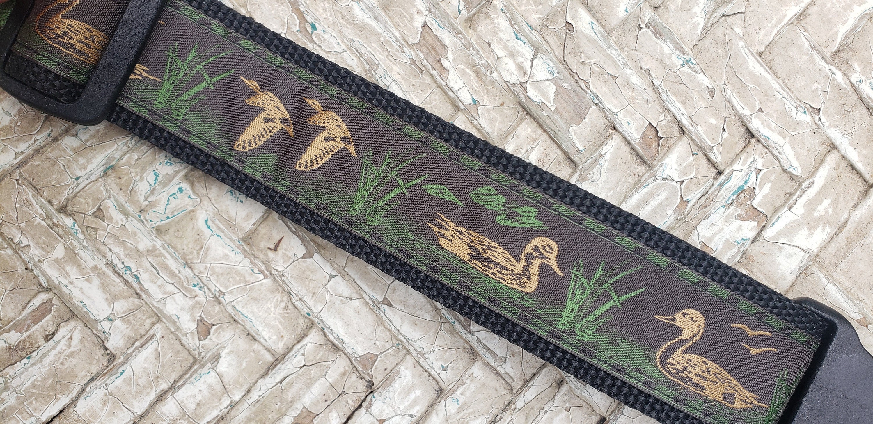 Handmade Duck Collar. Fisher Collar. Green and Blue Jacquard | Etsy