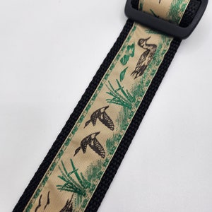 Handmade Duck Collar. Coco Collar. Green and Brown Jacquard Ribbon. for ...