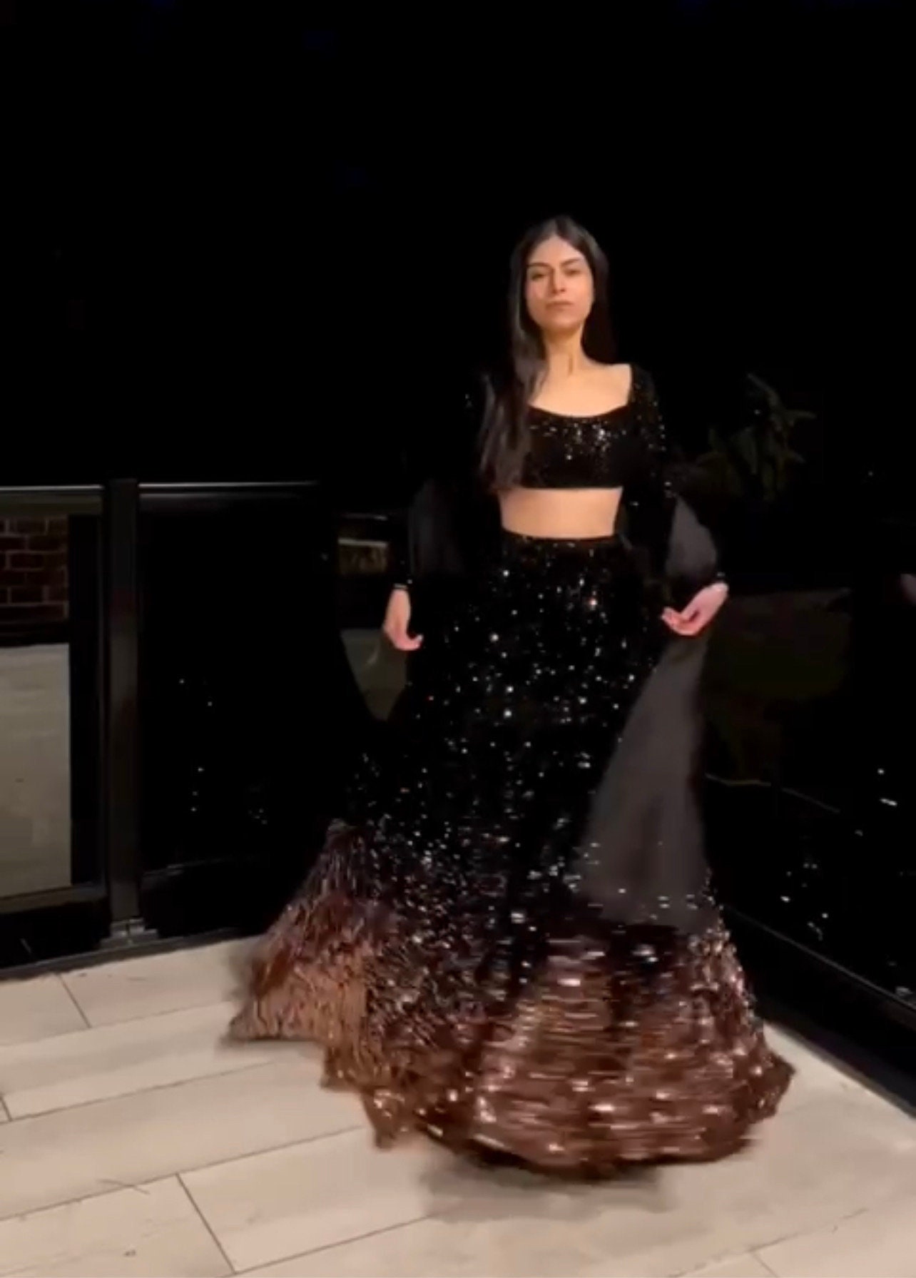 Black Sparkle Lehenga Choli for Women Ready to Wear Custom - Etsy Canada