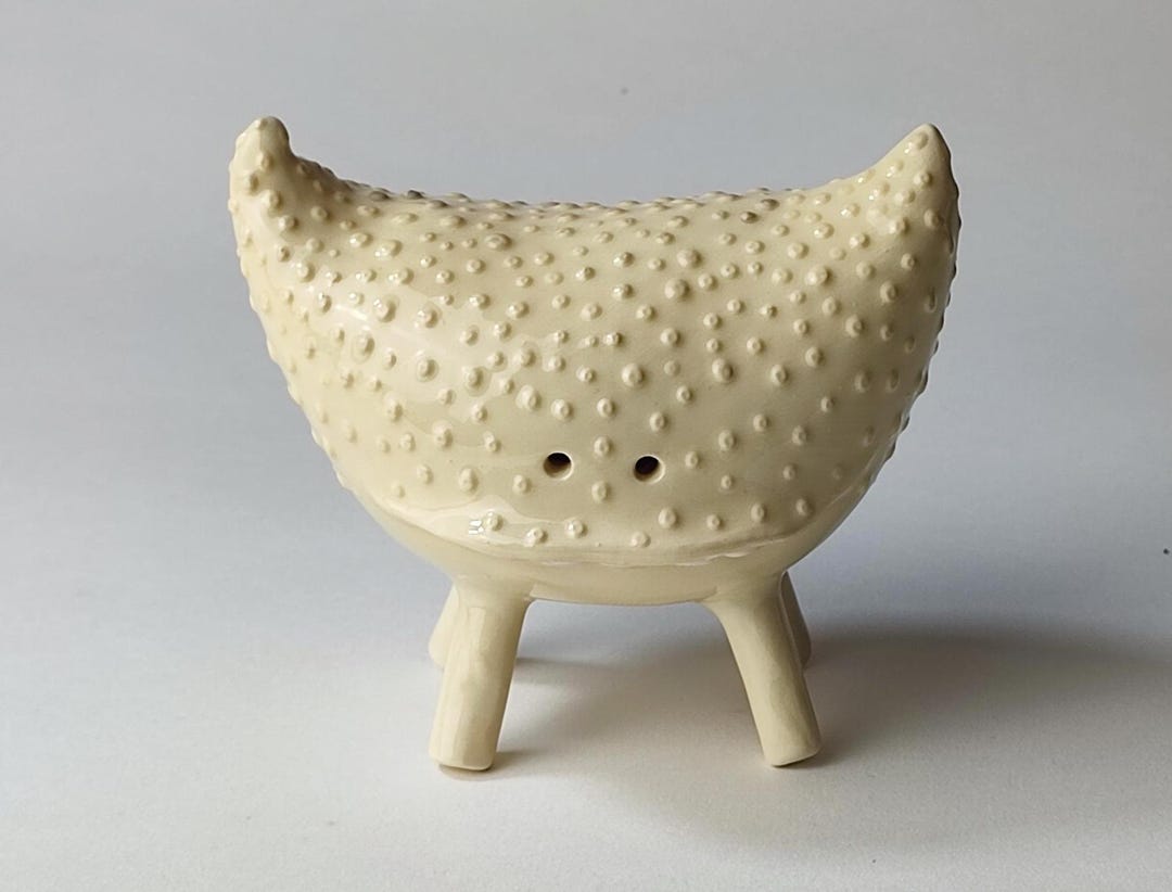 Little Ceramic Monster beige 100% Handmade in France - Etsy
