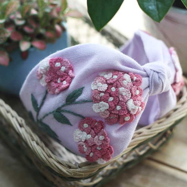 Embroidered Headband - Etsy
