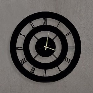 Concentric Metal Wall Clock Design Metal Wall Decor Best - Etsy