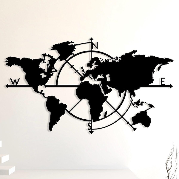 Engraved Metal Maps - Etsy UK