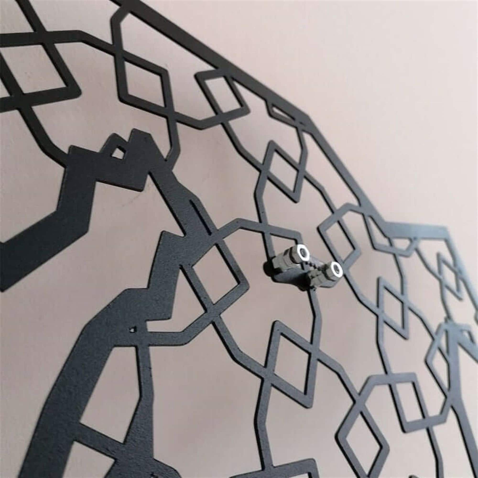 Metal World Map Wall Art 2 Pieces Geometric World Map Decor - Etsy