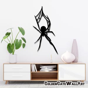Goth Spider Metal Wall Art: Gothic Halloween Decor - Etsy