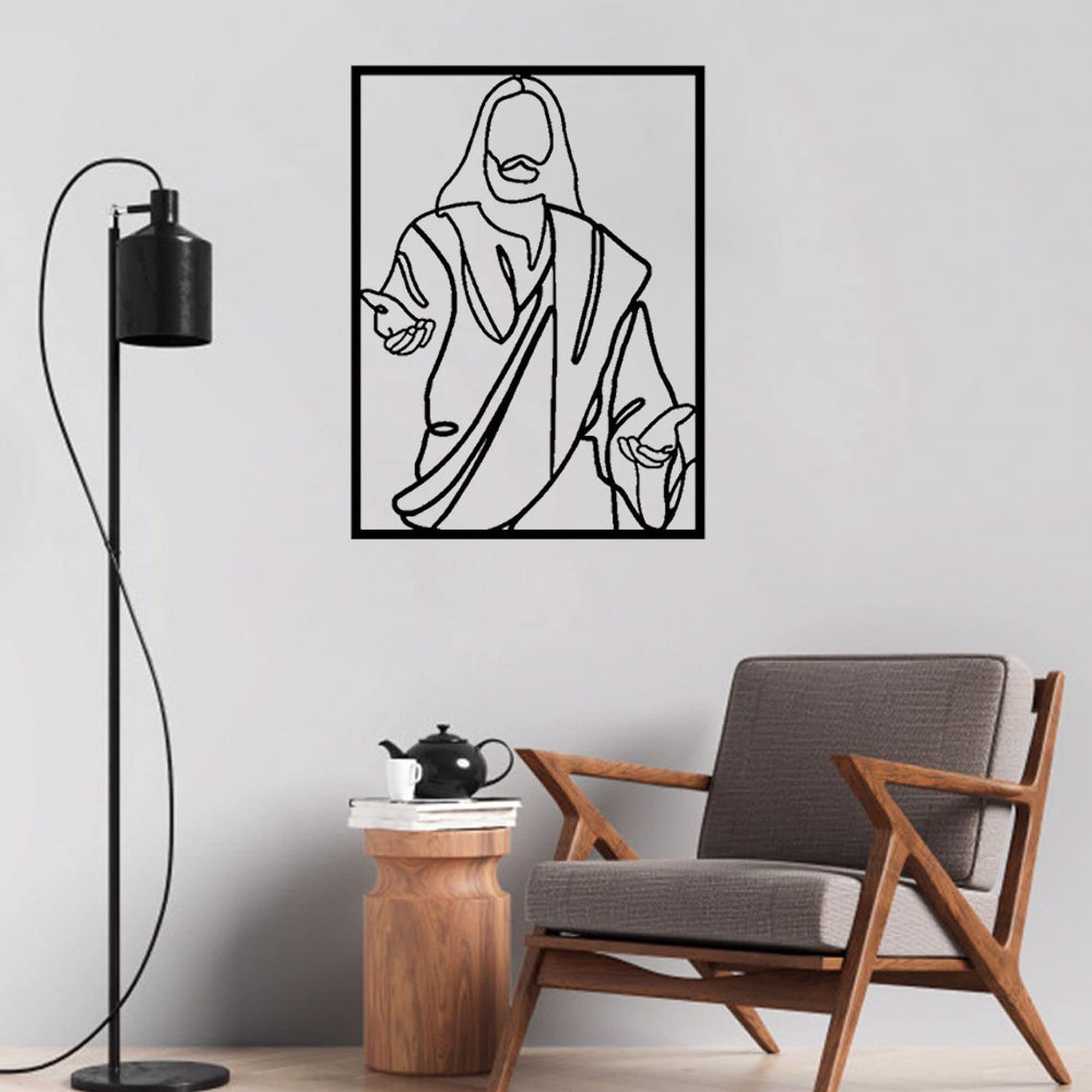 Jesus Metal Wall Decor Christian Metal Gift Religious | Etsy