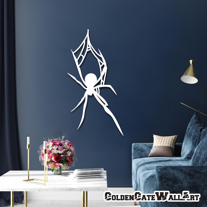 Goth Spider Metal Wall Art: Gothic Halloween Decor - Etsy