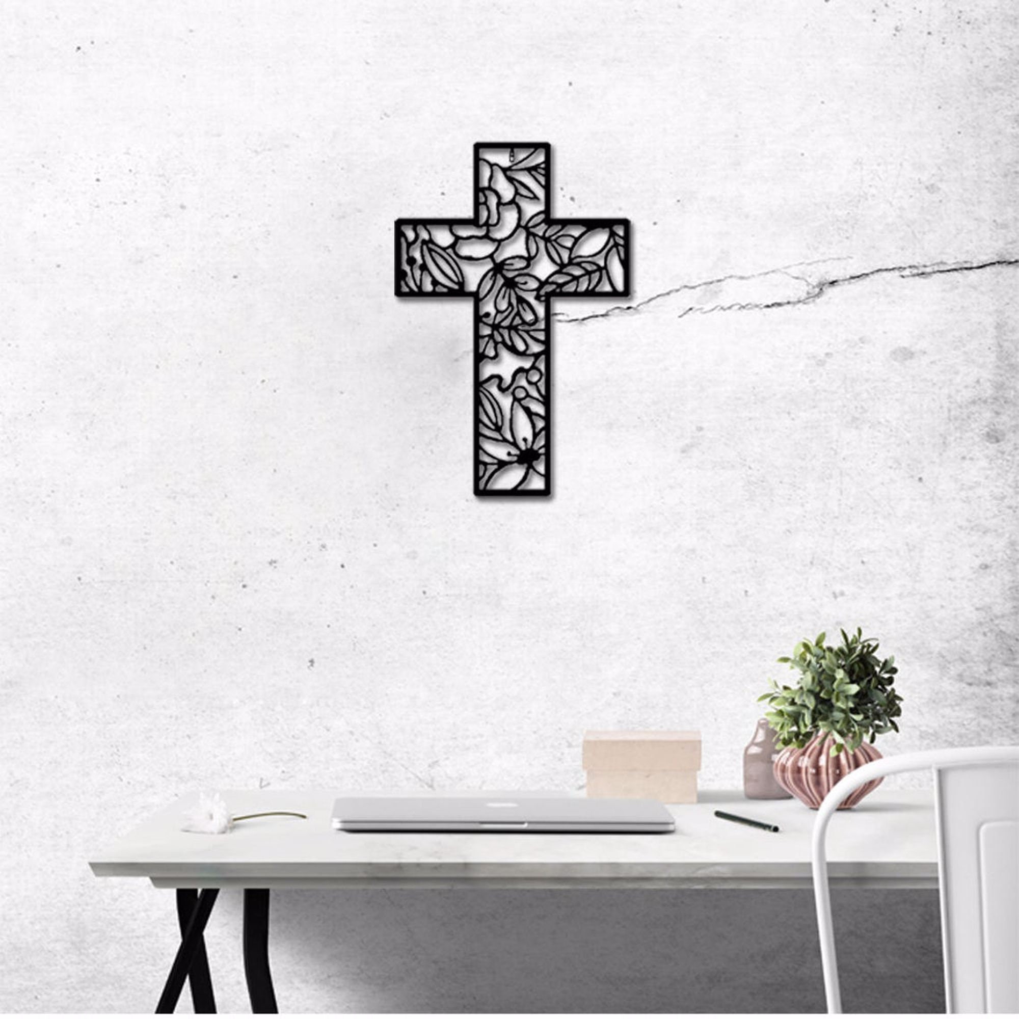 The Cross Metal Wall Decor Easter Gift Christian Decor Jesus | Etsy