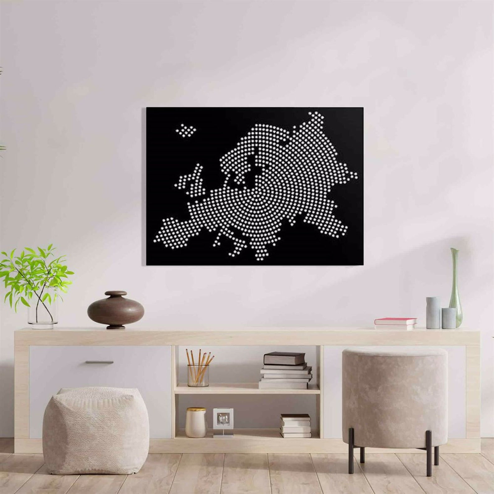 Europe Map Metal Wall Decor Europe Map Wall Art Europe Map - Etsy