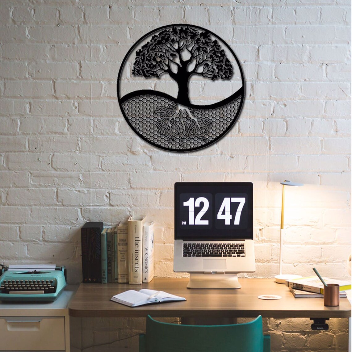 Yin Yang Metal Wall Decor Tree and Root Art Decor 3D Metal Wall Decor ...