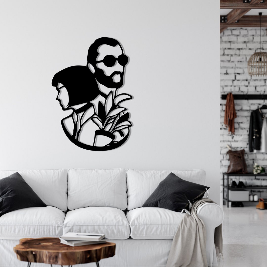 Leon Metal Wall Art: the Professional Cult Movie Decor - Etsy