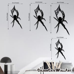 Goth Spider Metal Wall Art: Gothic Halloween Decor - Etsy
