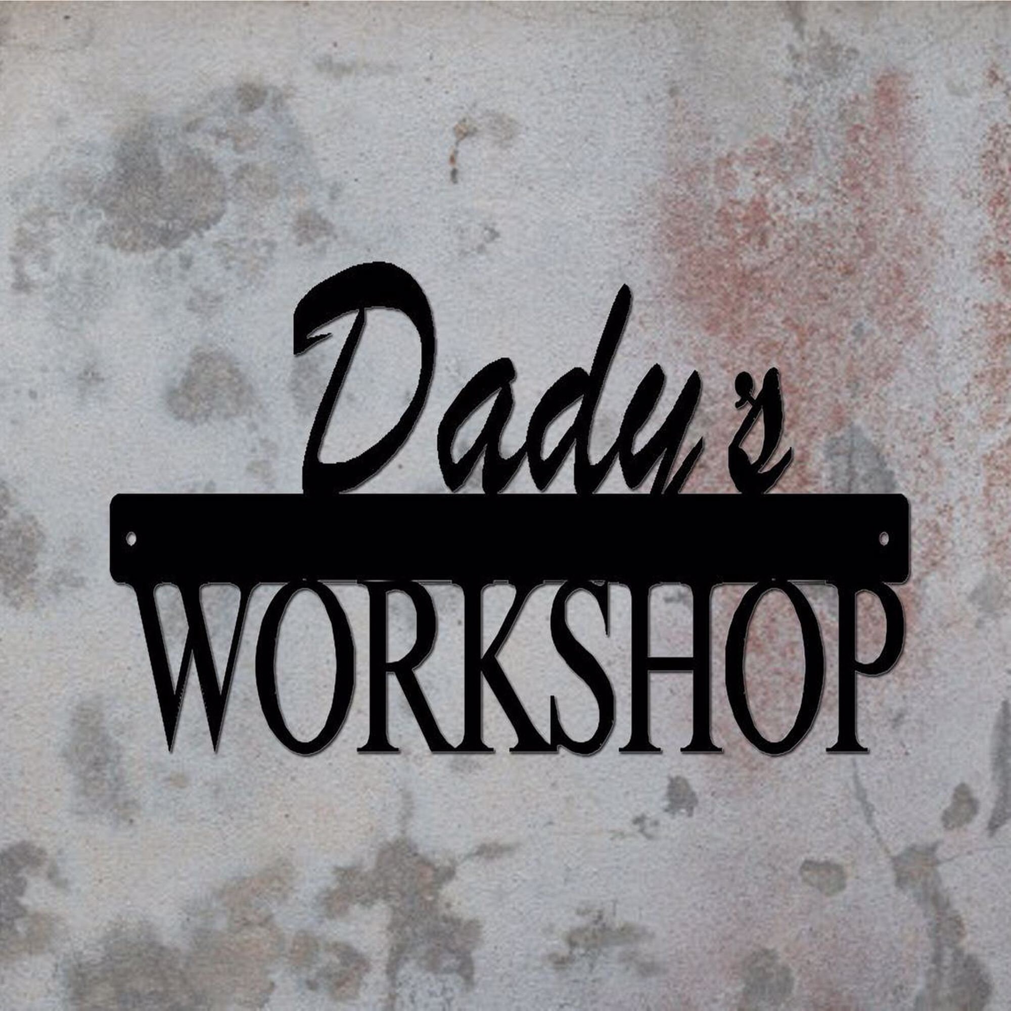 Personalized Metal Workshop Sign Metal Wall Art Metal | Etsy