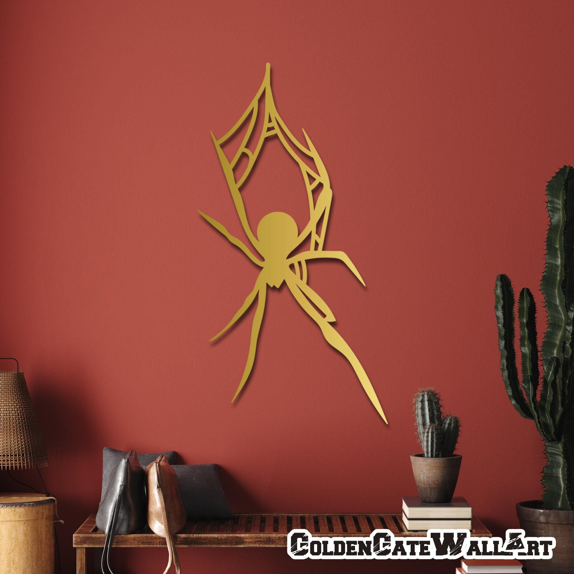 Goth Spider Metal Wall Art: Gothic Halloween Decor - Etsy