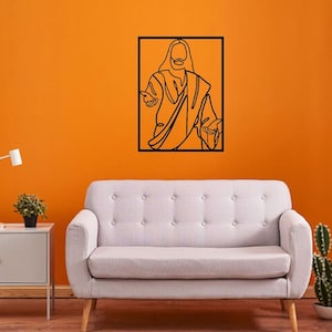 Jesus Metal Wall Decor, Christian Metal Gift, Religious Christian Decor ...