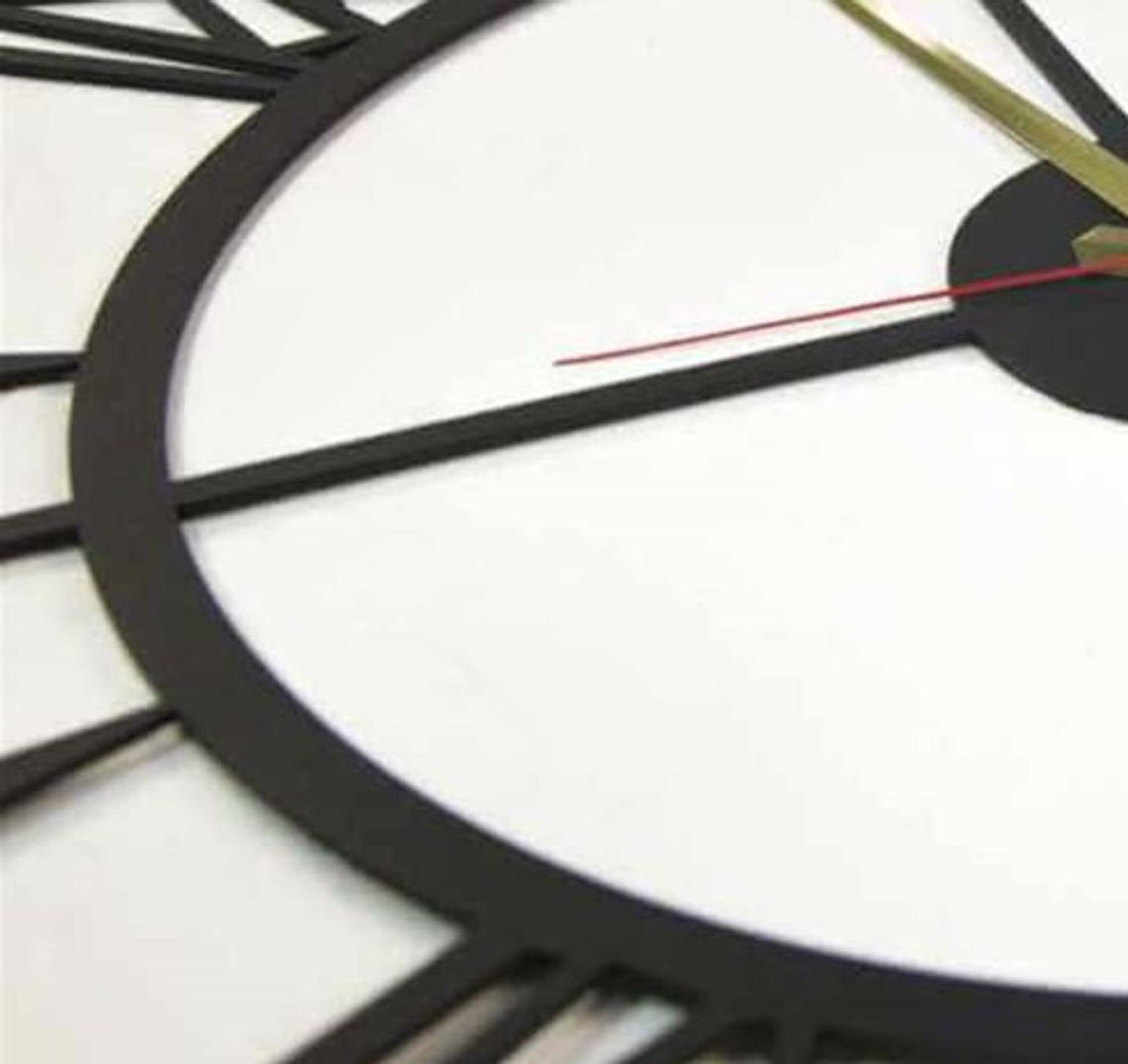 Oversize Roman Numbers Design Metal Wall Clock Wall Art Art - Etsy