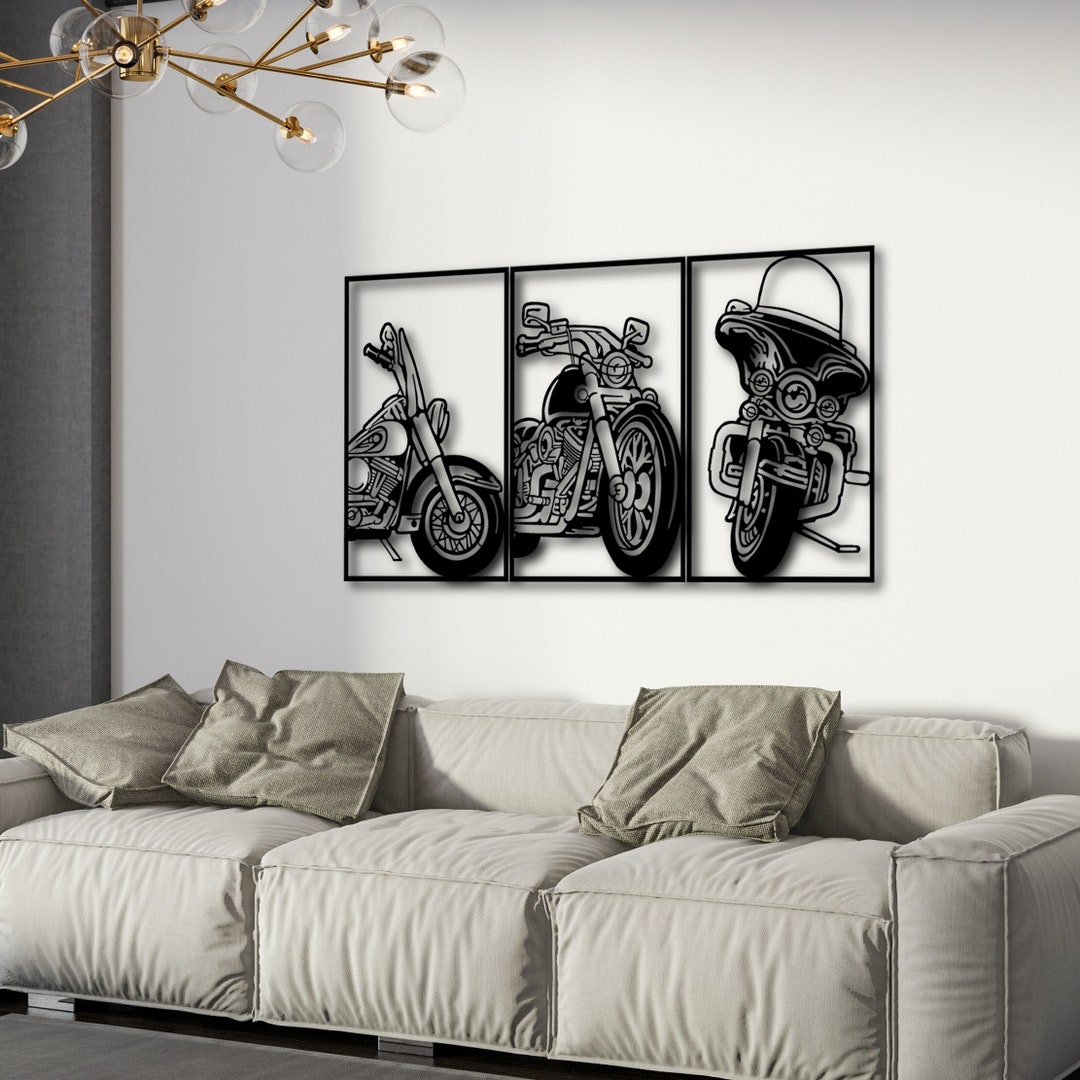 Motorcycle Metal Wall Decor Metal Art Decor 3D Scooter Wall - Etsy