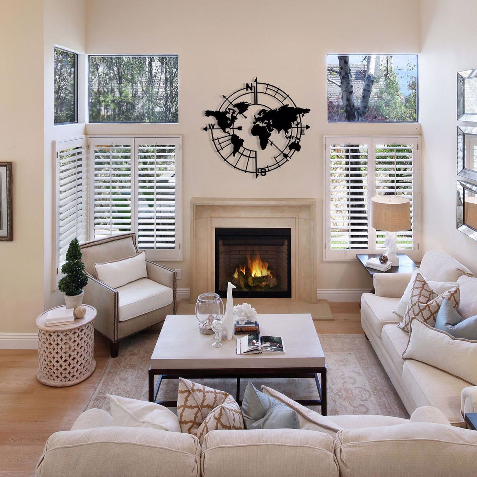 World Map Metal Wall Decor World Map Wall Art Metal World - Etsy