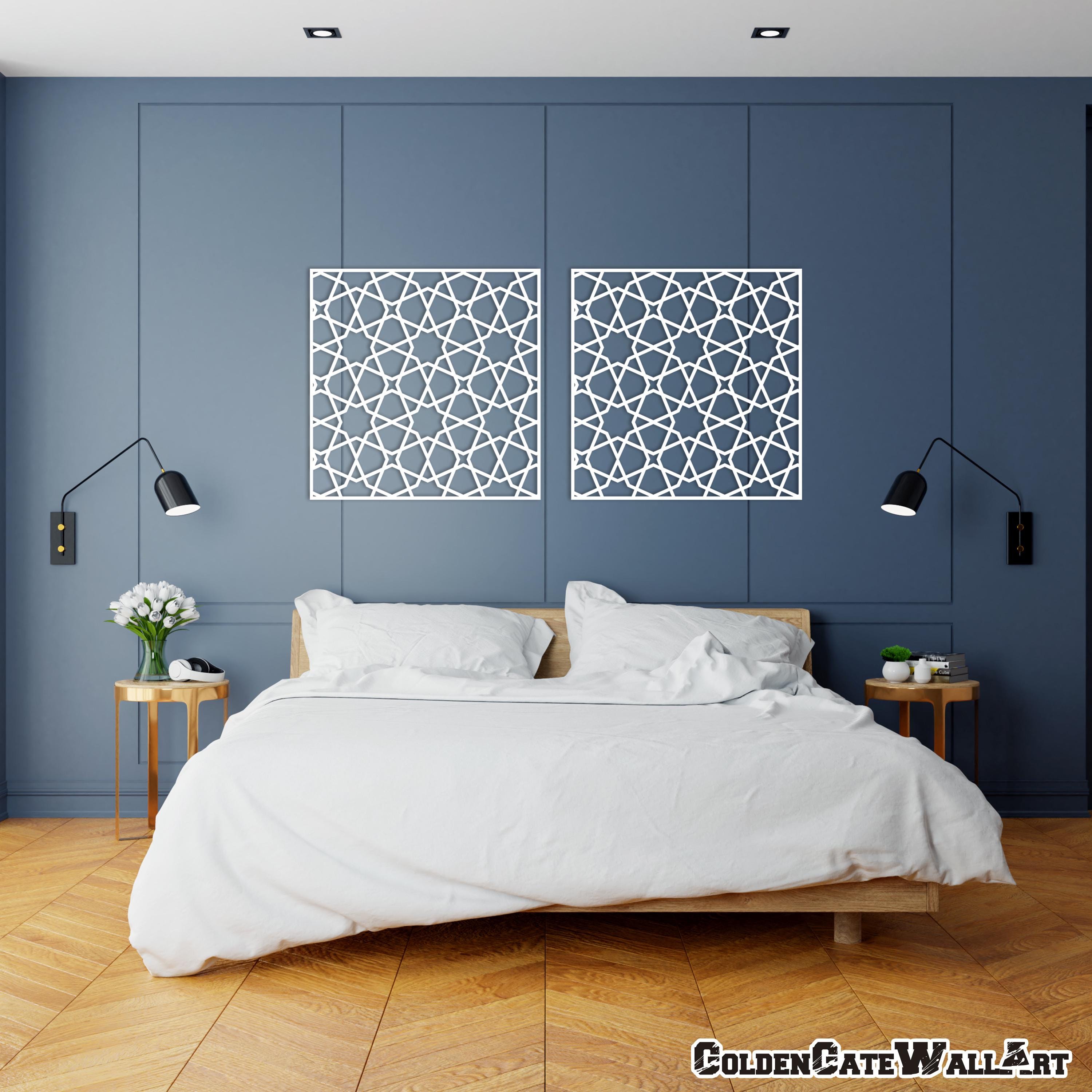 Oriental Metal Wall Art, Mangala Metal Wall Decor, Oriental Art, 3D ...