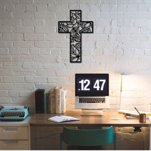 The Cross Metal Wall Decor Easter Gift Christian Decor Jesus | Etsy