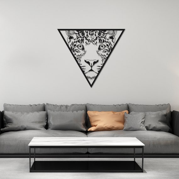 Metal Leopard Wall Decor Leopard Head Metal Wall Art Metal - Etsy
