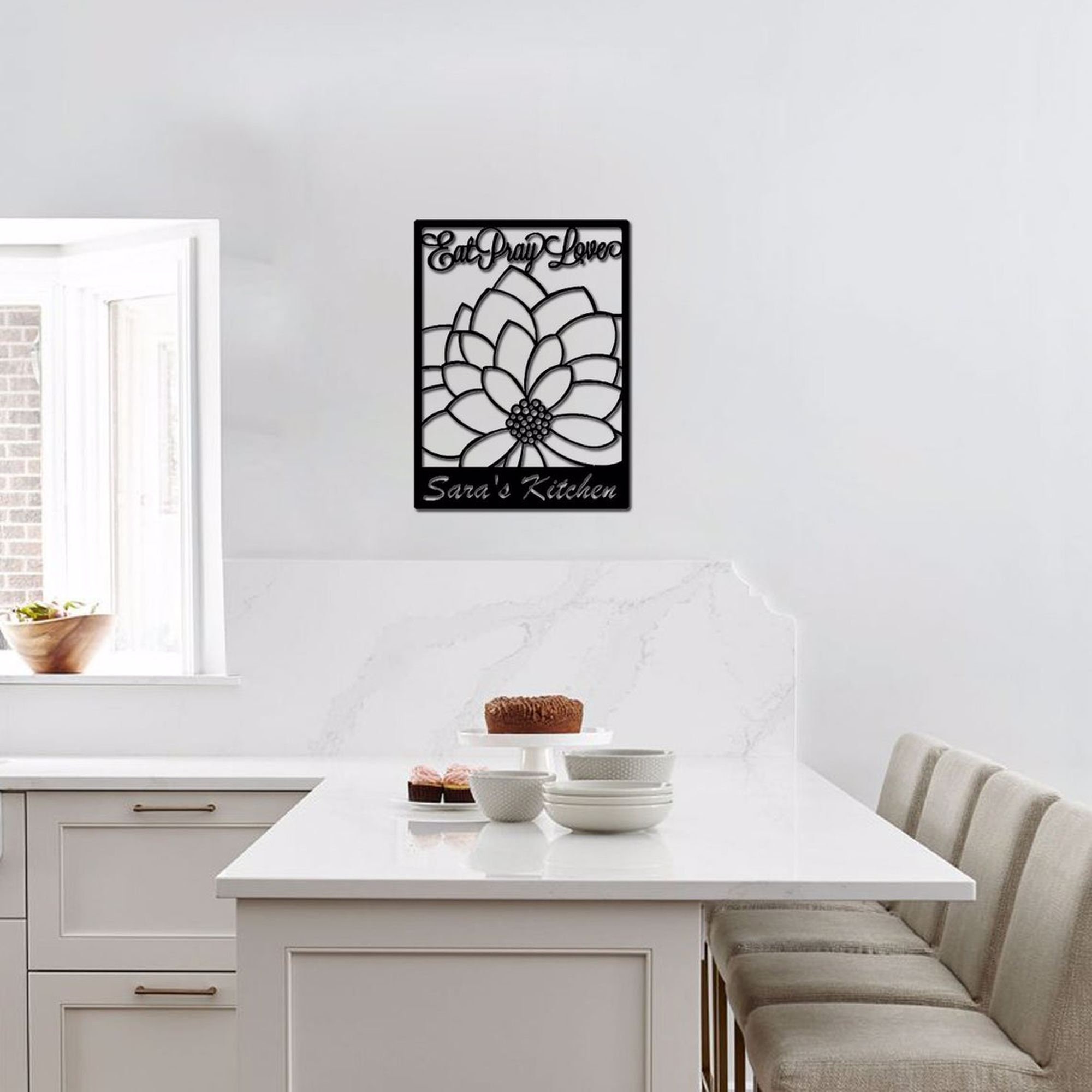 Personalized Metal Kitchen Name Sign Metal Kitchen Wall | Etsy