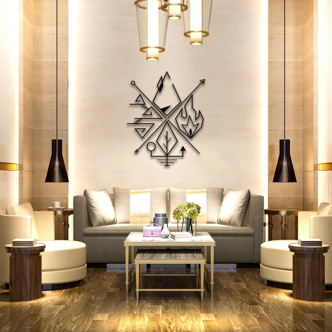 Four Elements Wall Decor Metal Wall Art Original Wall Hangings ...