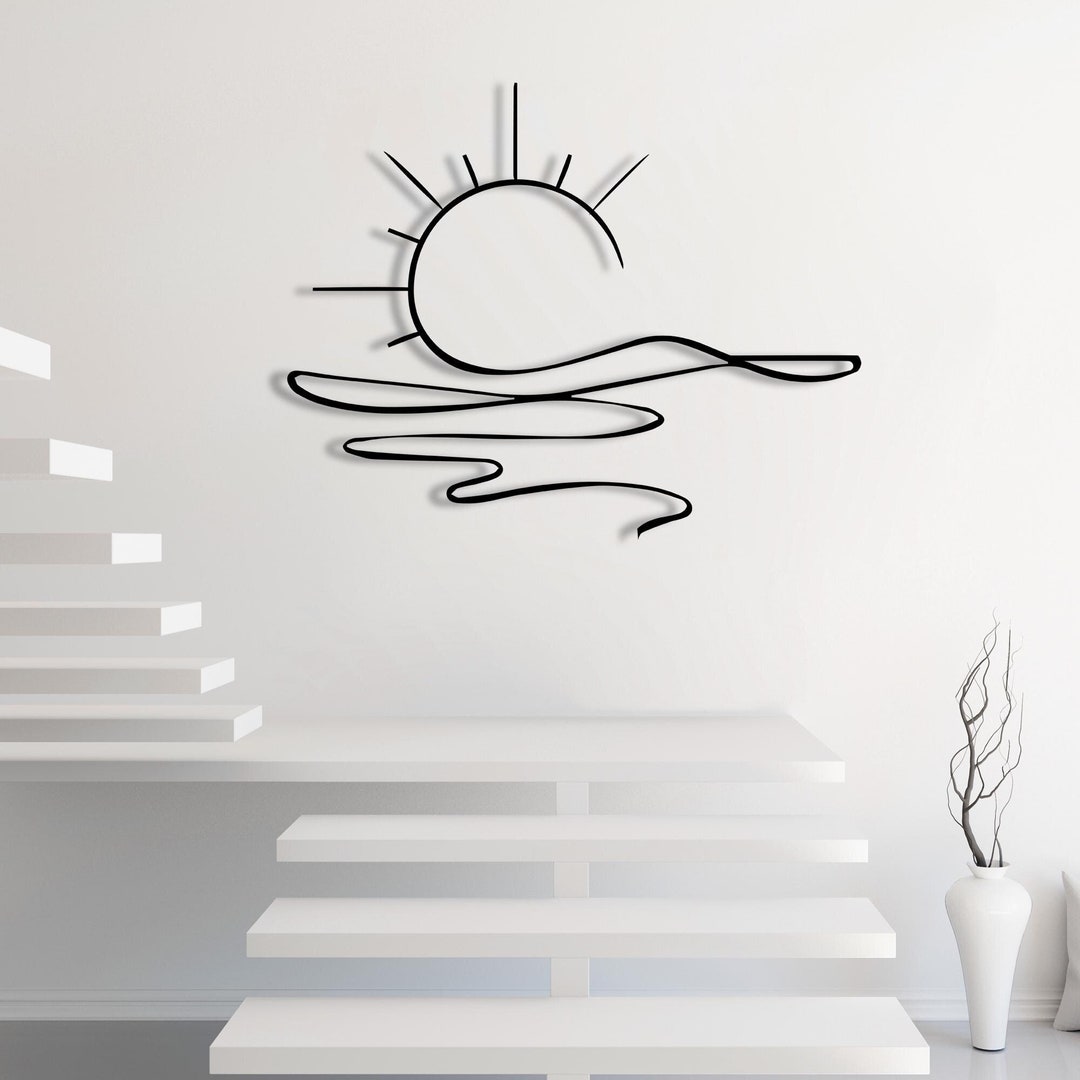 Sunshine Metal Sign | Sun Metal Wall Art | Sea Sparkle Metal Wall Decor ...