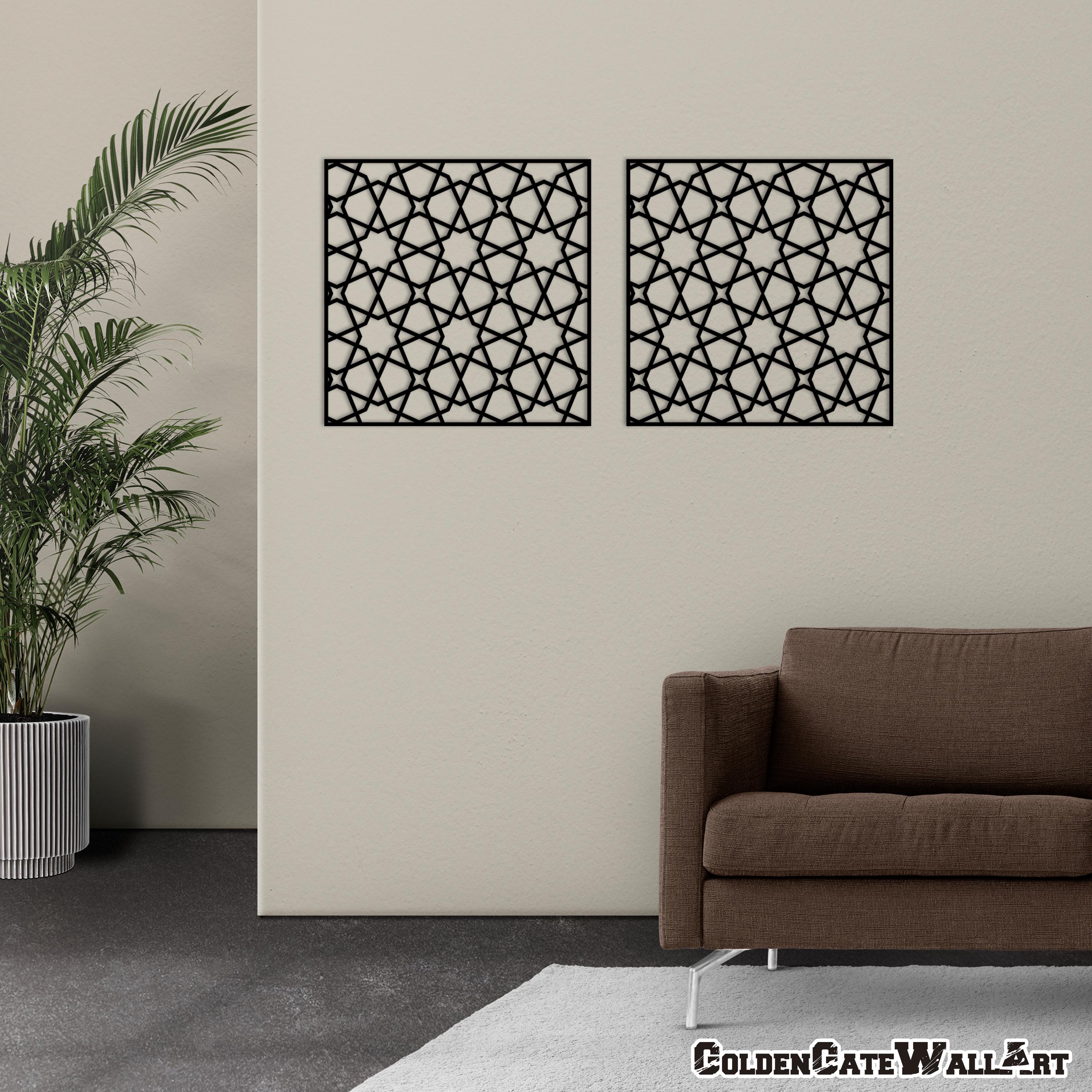 Oriental Metal Wall Art, Mangala Metal Wall Decor, Oriental Art, 3D ...