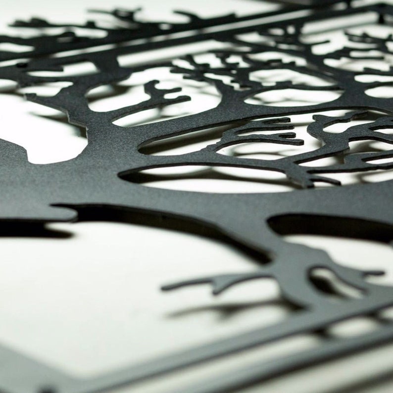 Metal Wall Art 3 Panels Oak Tree Wall Decor Tree Decoration - Etsy