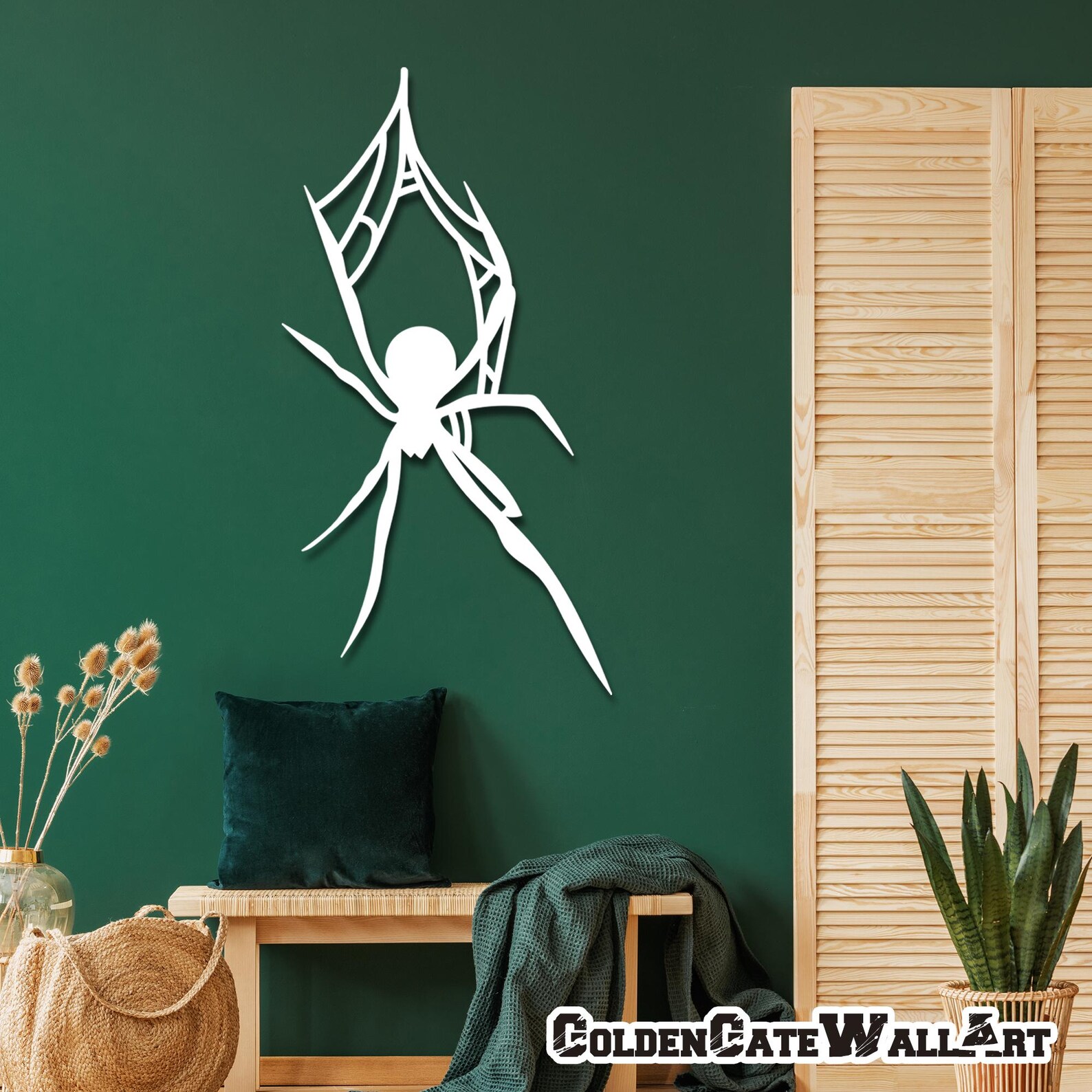 Goth Spider Metal Wall Art: Gothic Halloween Decor - Etsy