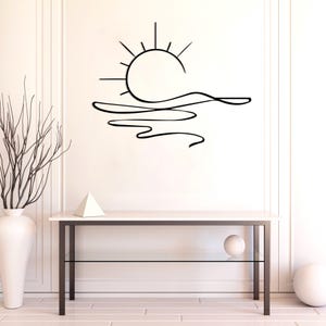 Sunshine Metal Sign | Sun Metal Wall Art | Sea Sparkle Metal Wall Decor ...