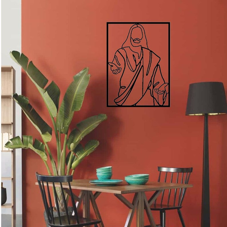 Jesus Metal Wall Decor Christian Metal Gift Religious - Etsy