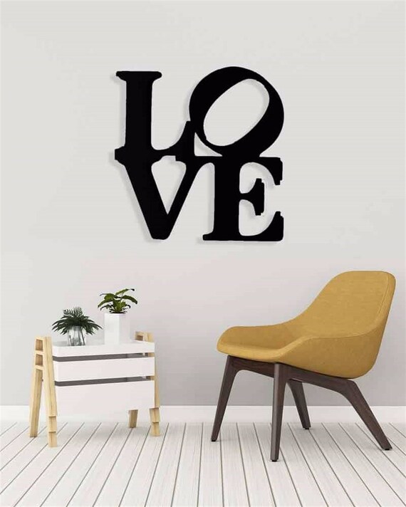 Love Metal Wall Decor Metal Wall Art Decor 3D Metal Wall Decor - Etsy