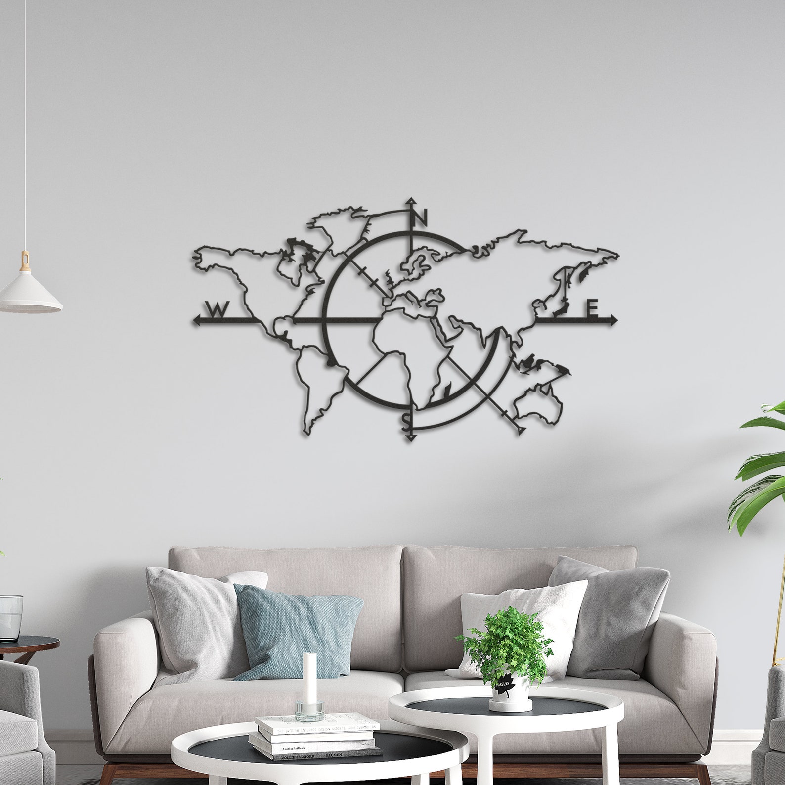 Map of Life Metal World Map Metal Wall Decor Metal Wall - Etsy