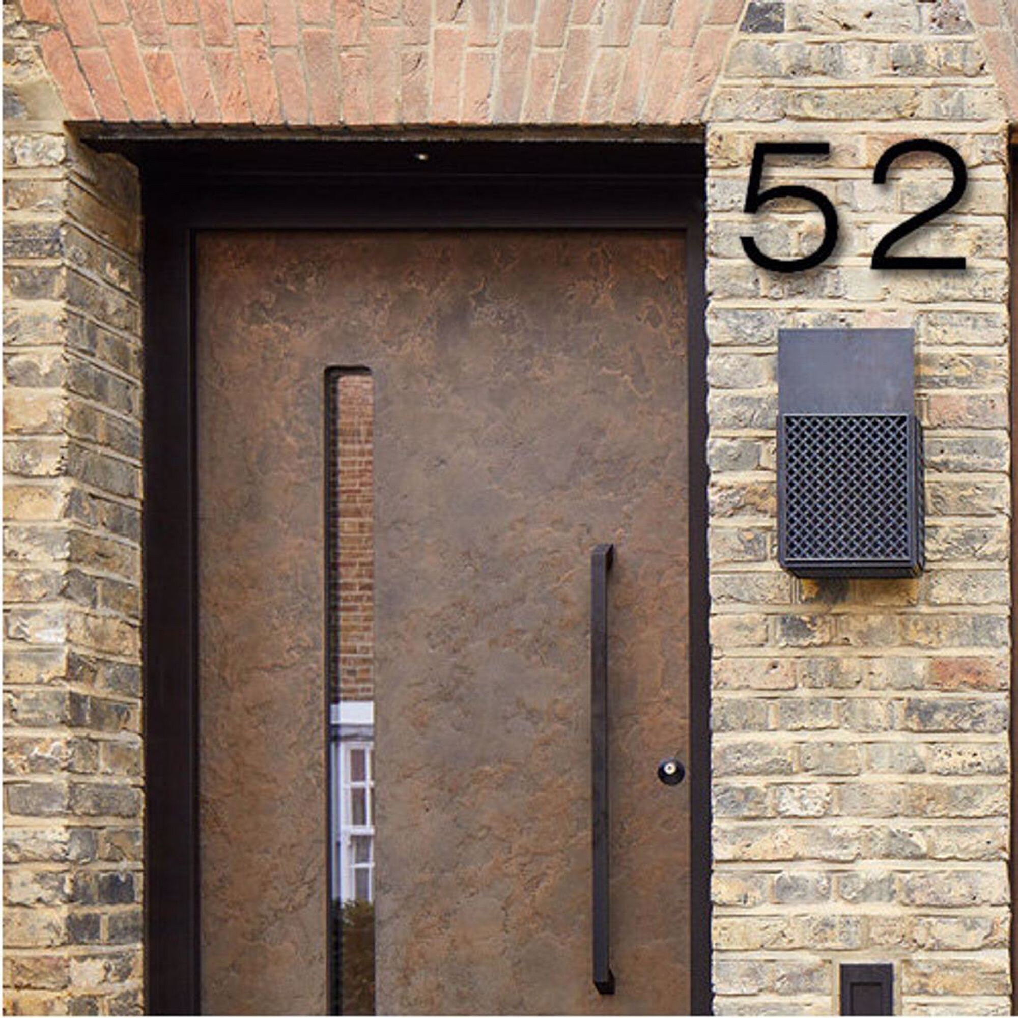 Personalized Metal Two Large Address Numbers Sign Metal Wall | Etsy