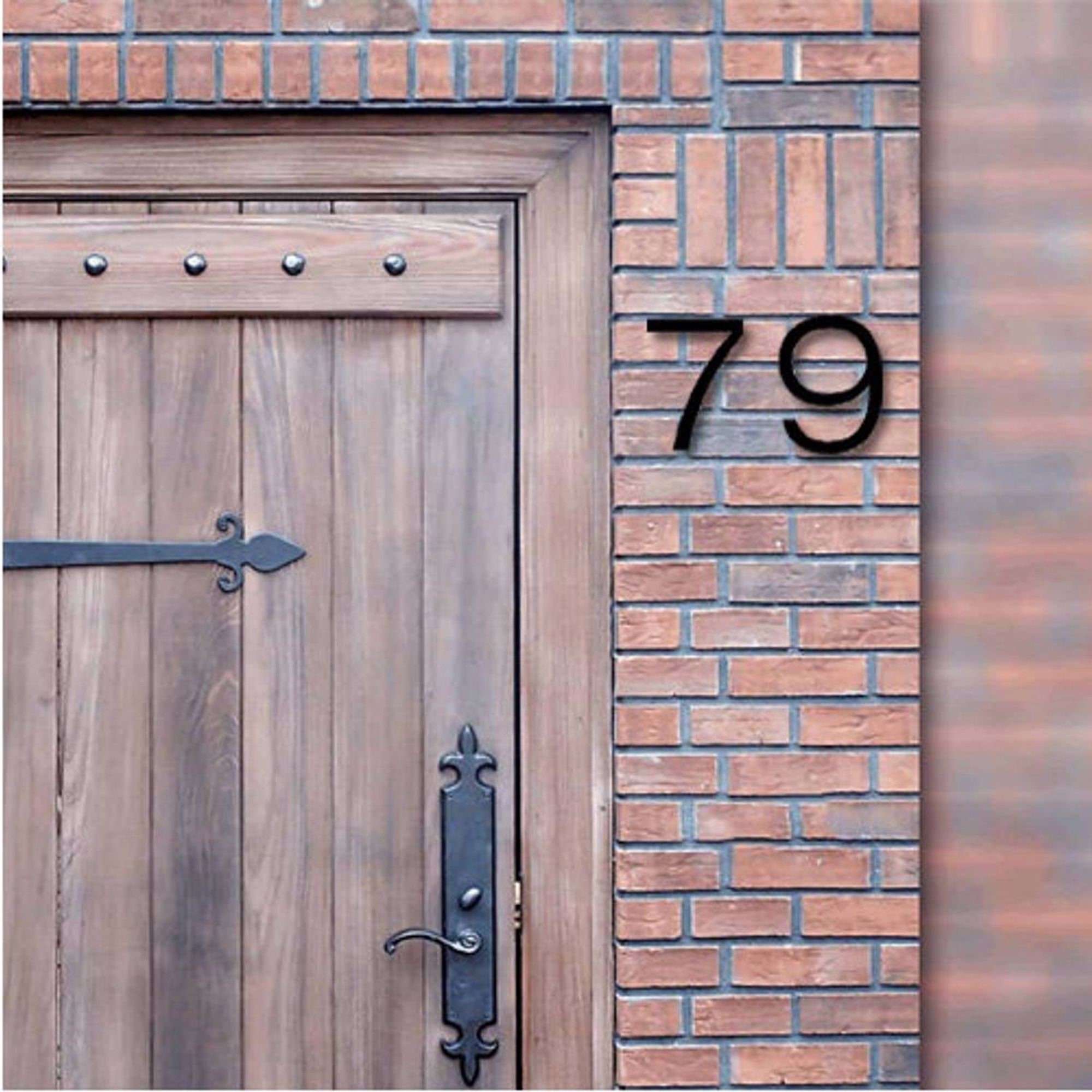 Personalized Metal Two Large Address Numbers Sign Metal Wall | Etsy