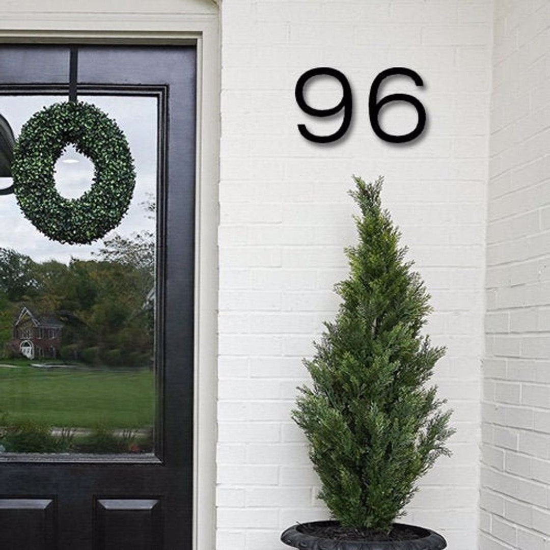 Personalized Metal Two Large Address Numbers Sign Metal Wall Art, Metal ...